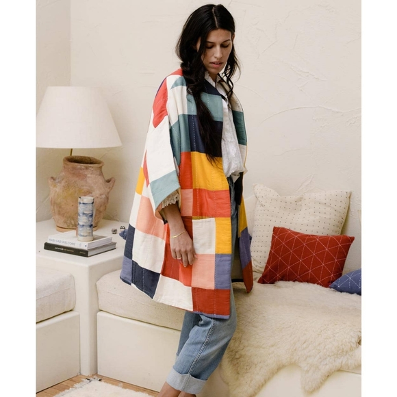 Kooky's Kloset | Jackets & Coats | Quilted Multicheck Cocoon Jacket ...